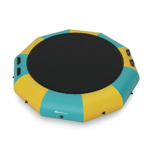 10 Feet Inflatable Splash Padded Water Bouncer Trampoline-Yellow ...