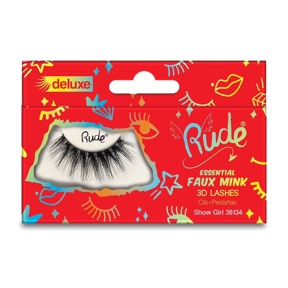 RUDE Essential Faux Mink Deluxe 3D Lashes - Show Girl – Norfolk Wood Shop