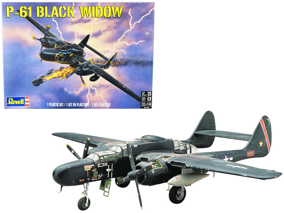 Level 5 Model Kit P-61 Black Widow Fighter Plane 1/48 Scale Model by R ...