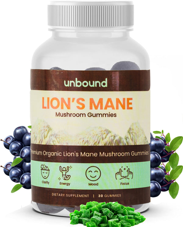 Unbound Lion's Mane Mushroom Gummies by Live Unbound – Norfolk Wood Shop
