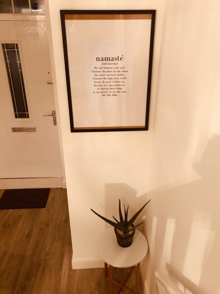 Namaste Definition Inspirational Wall Decor Quote Print by WinsterCrea ...