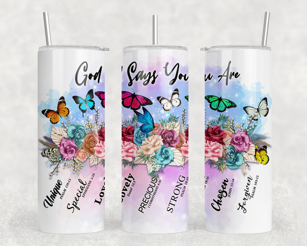 God Says You Are|Skinny Tumbler|Optional Bluetooth Speaker| Speaker Co ...
