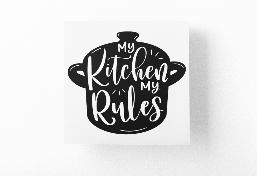 My Kitchen My Rules Sticker by WinsterCreations™ Official Store ...