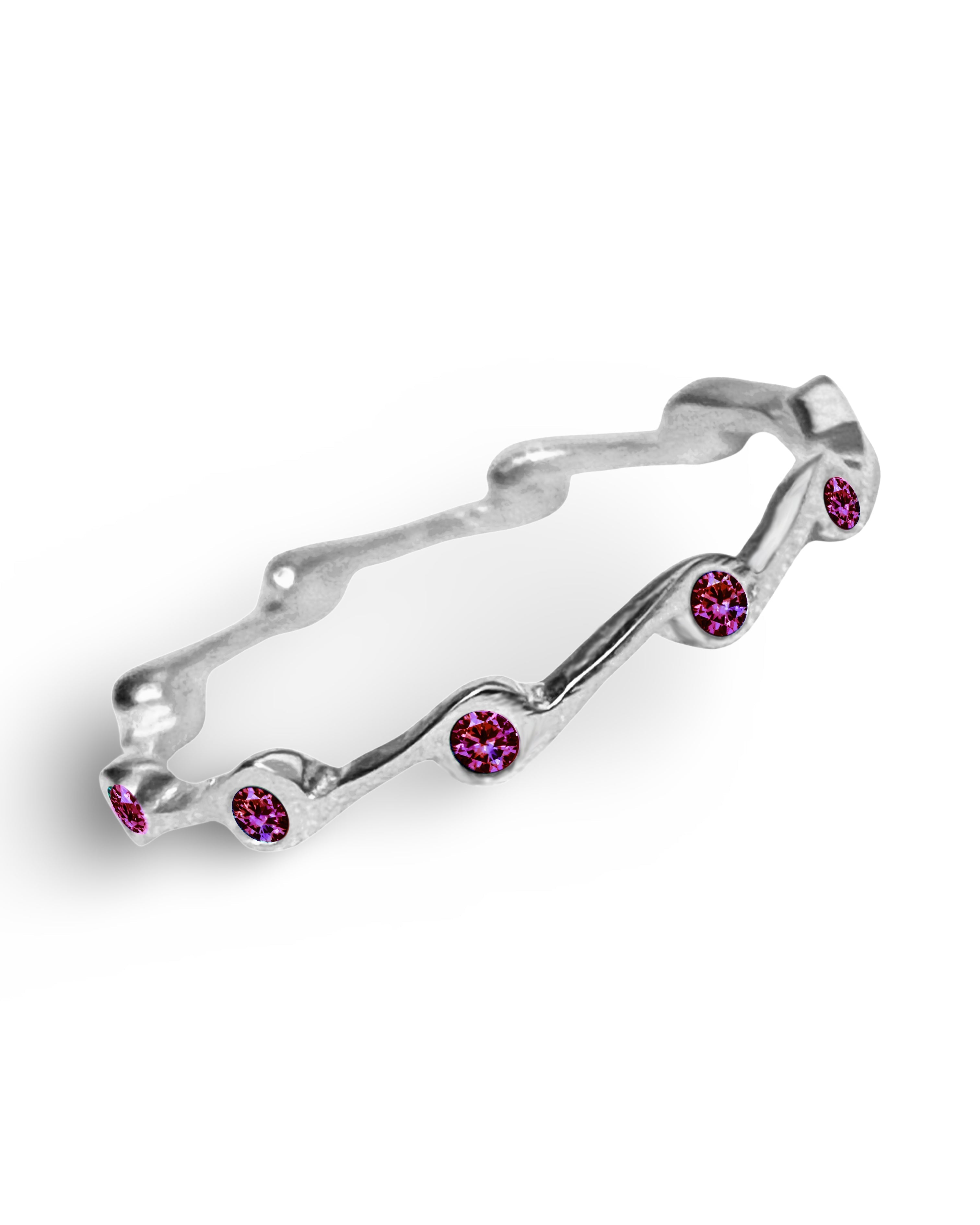 Amethyst Birthstone Stacker Ring by The Urban Charm by The Urban Charm ...